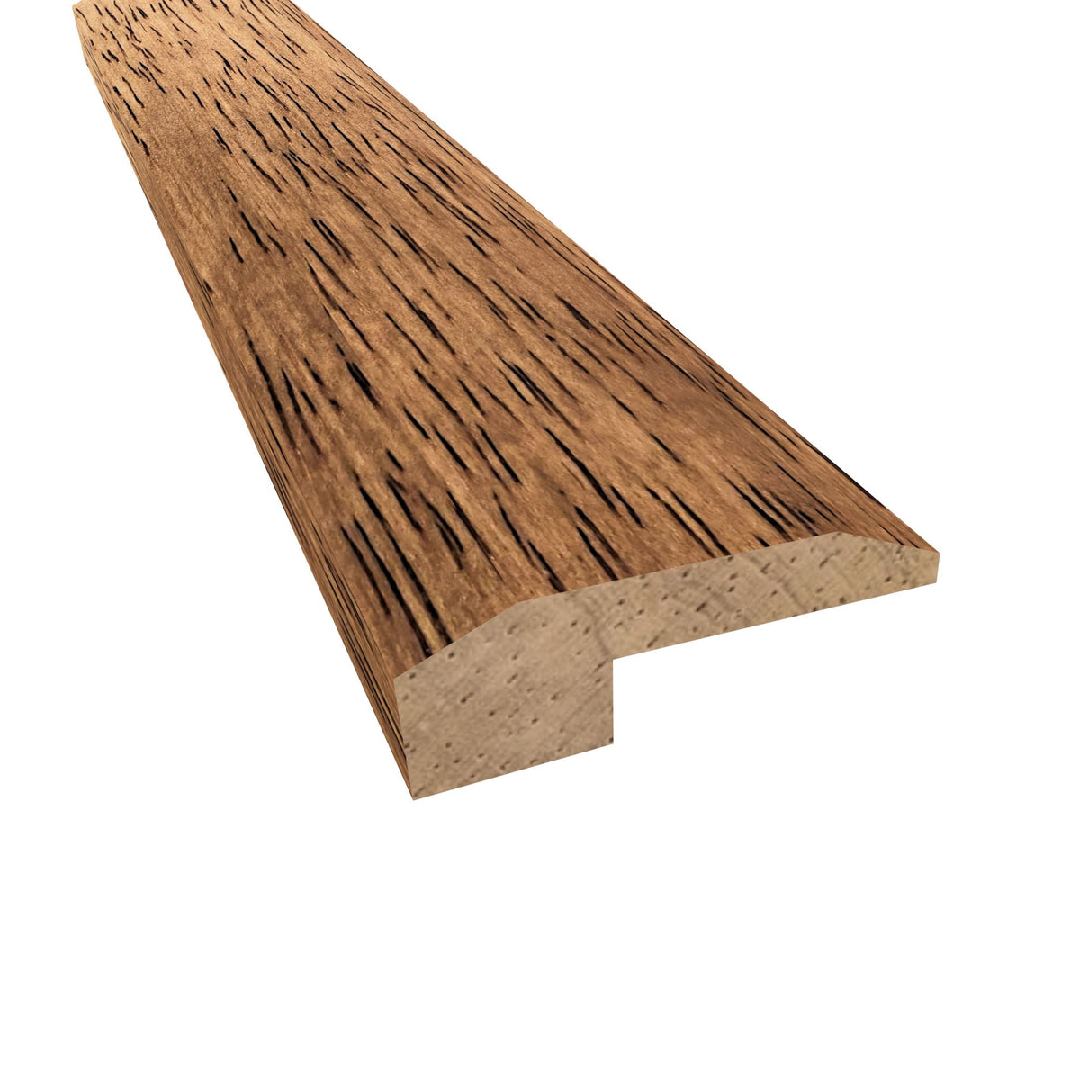 Prefinished Golden Hevea Hardwood 5/8 in. Thick x 2 in. Wide x 78 in ...
